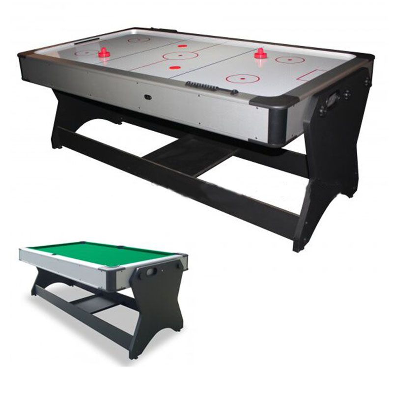 2 in 1 rotating billiard pool table with air hockey table 7ft | FEITE ...